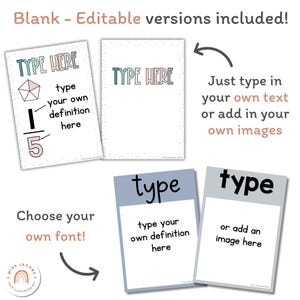 CALM COLORS Fractions Posters | Math Posters | Modern Rainbow Classroom ...