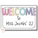 Classroom Welcome Sign | PASTELS Theme - Etsy