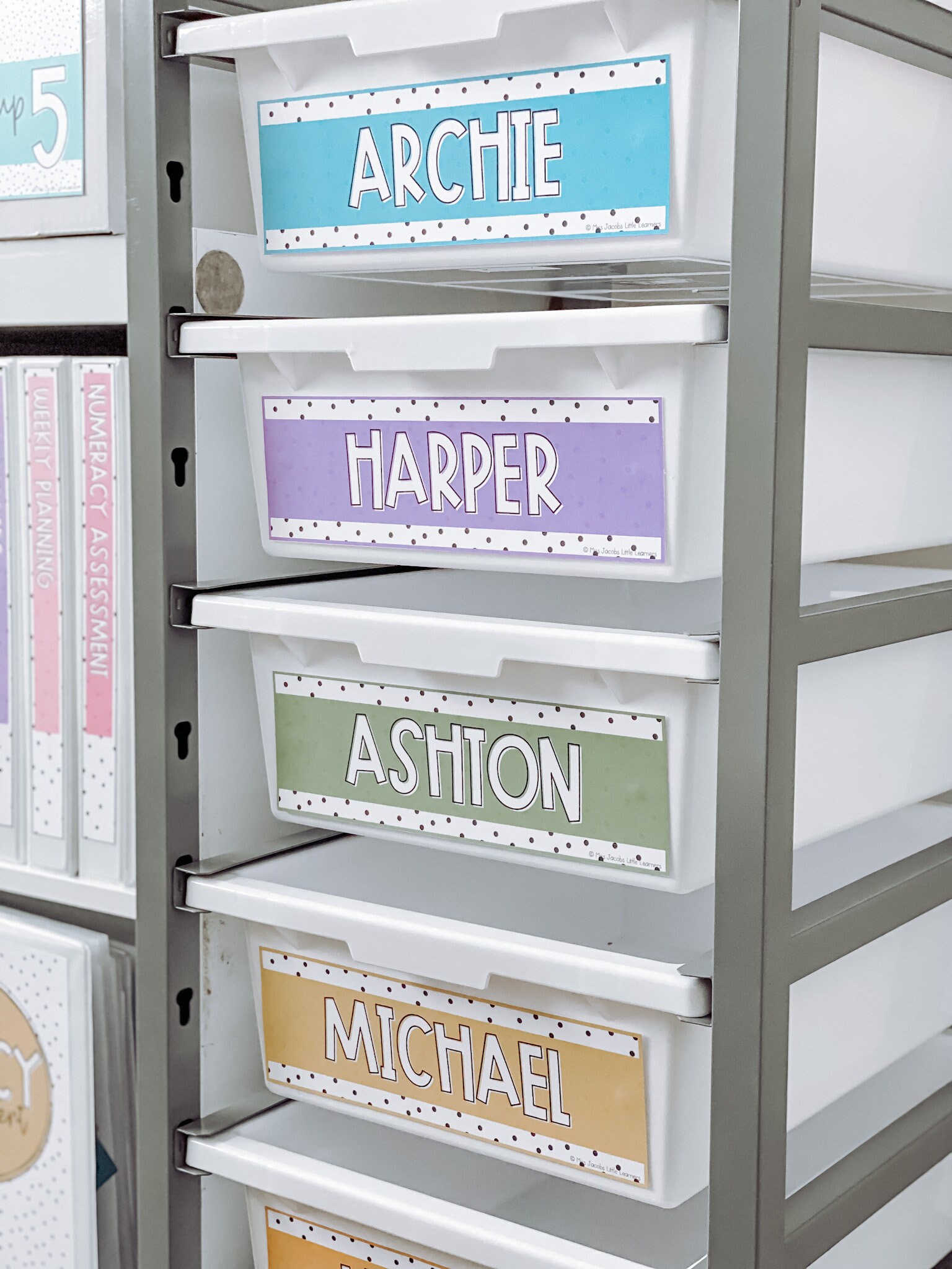 Classroom Labels SPOTTY BRIGHTS Editable - Etsy