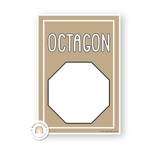 Shape Posters for Kindergarten, Modern Botanical Printable 2D Shapes ...