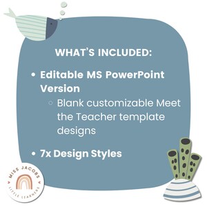 Meet the Teacher Templates | Cute Sea Life Classroom Decor | Editable ...