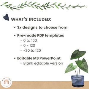 Classroom Number Line Display With Negatives | Modern Boho Rustic Tones ...