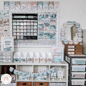 Modern Ocean Classroom Decor Bundle - Etsy