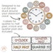 Clock Number Labels | SPOTTY BOHO Classroom Decor - Etsy