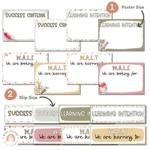 Learning Intentions & Success Criteria Posters | WALT and WALF ...