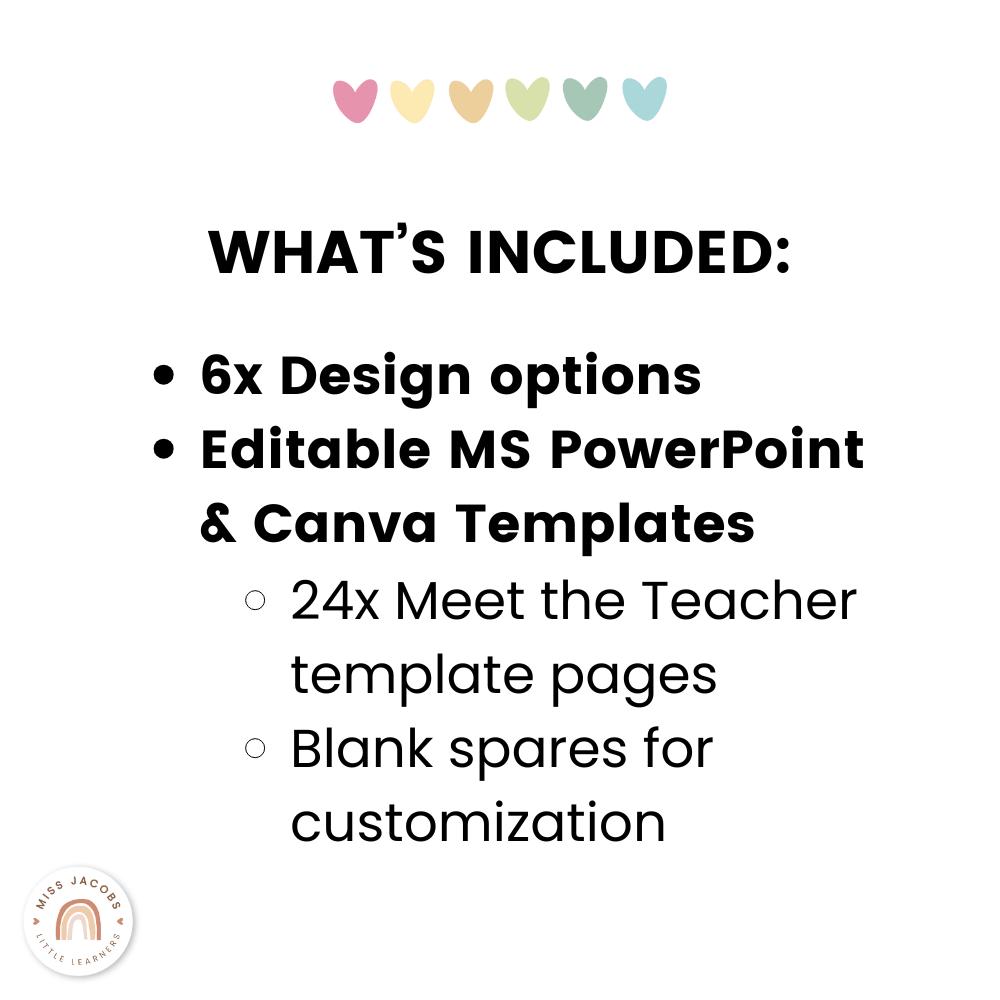 Meet the Teacher | Editable | Spotty Pastels Classroom Decor - Etsy