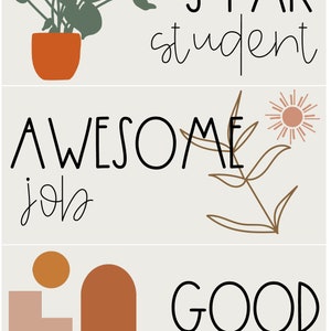 BOHO VIBES Behavior Chart | Editable | Desert Neutral Classroom Decor ...