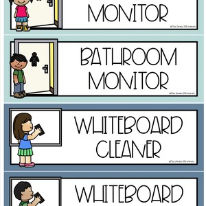 MODERN RAINBOW Classroom Jobs Display | Editable | Calm Colors ...