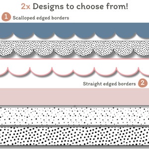 Bulletin Board Borders | Modern Rainbow Classroom Decor | Printable ...