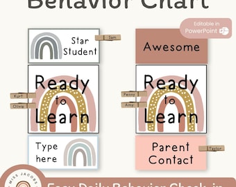 BOHO RAINBOW Hand Signals Posters | Editable | Neutral Rainbow ...