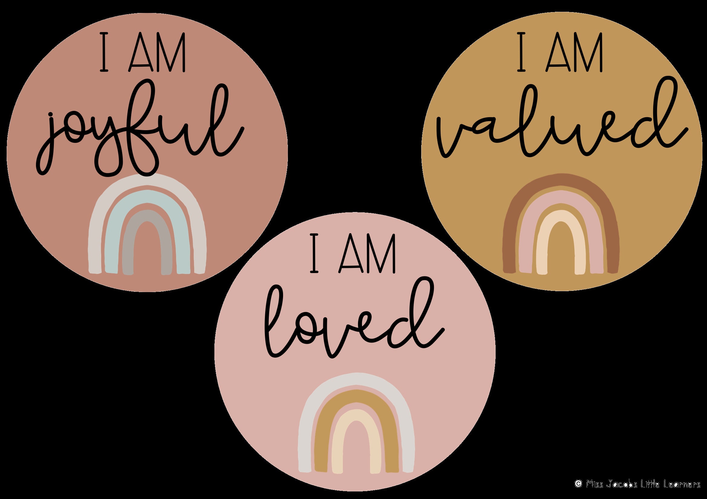 BOHO RAINBOW Affirmation Station Positive Affirmations - Etsy Canada