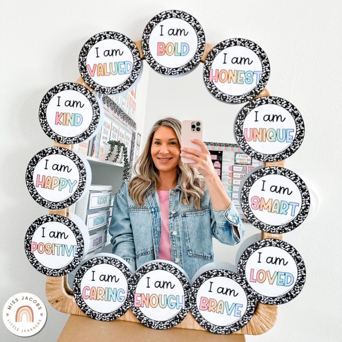 Cutesy Affirmation Station, Editable Classroom Affirmation Poster ...