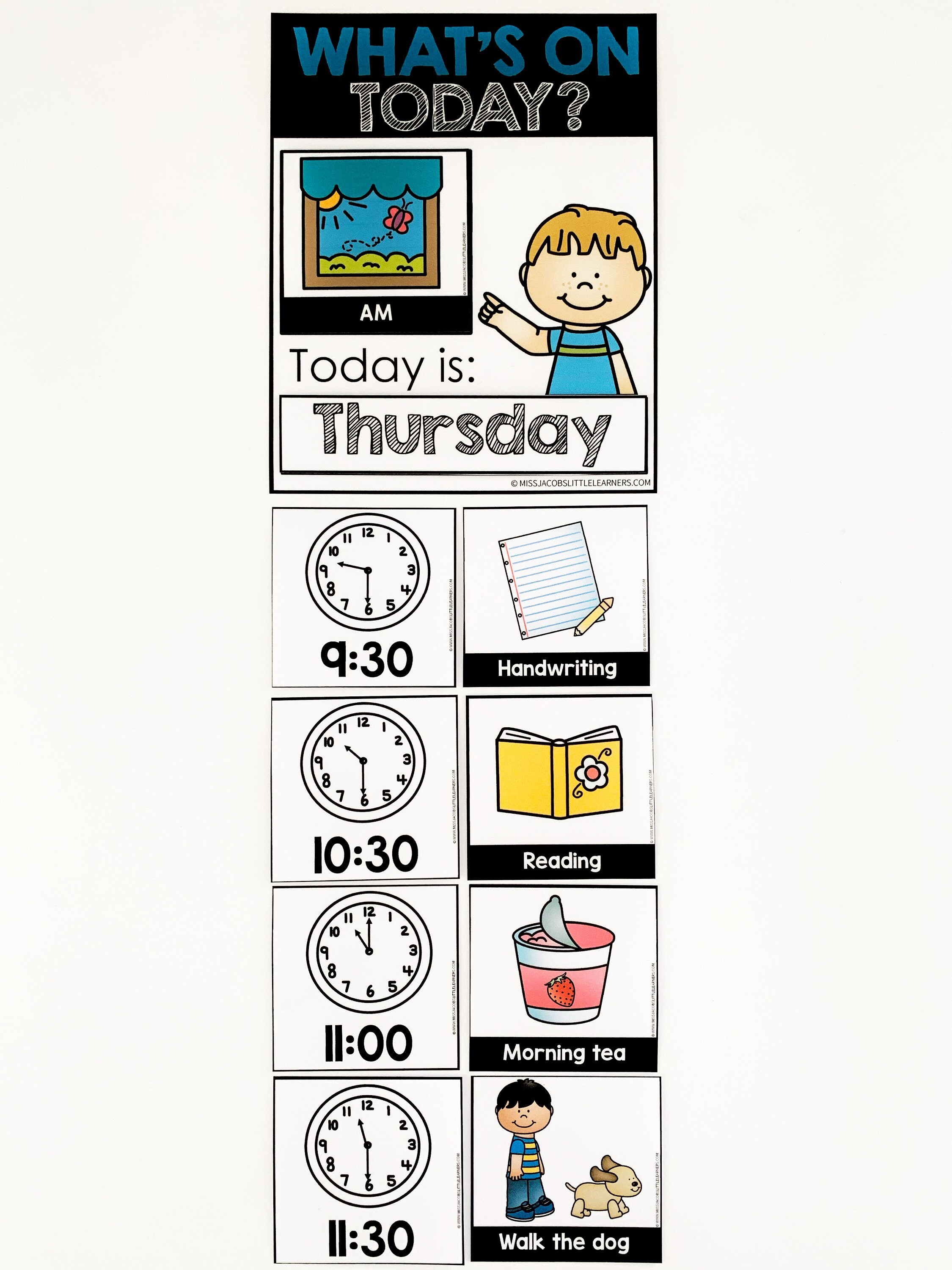 Home Schedule and Daily Routines Pack Editable Distance - Etsy