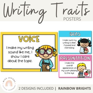RAINBOW BRIGHTS English Posters Bundle Reading and Writing - Etsy