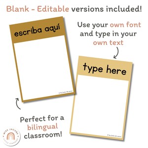 Place Value Posters Bulletin Board Display Daisy Gingham Neutral Math ...