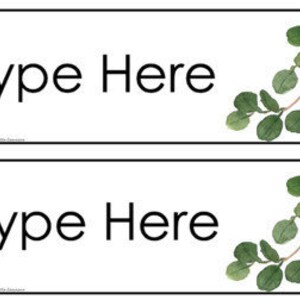 BOTANICAL Classroom Labels | Editable | Modern Farmhouse Classroom ...