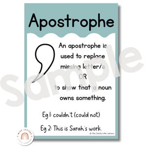 English Posters Bundle Reading and Writing Strategies Cute Sea Life ...