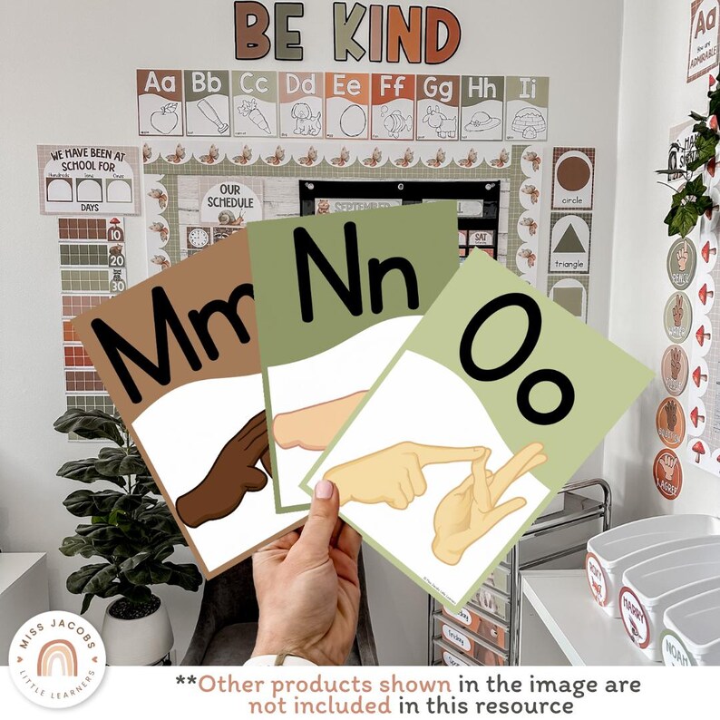 Auslan Alphabet Posters Woodland Theme: Cozy Australian Sign Language ...