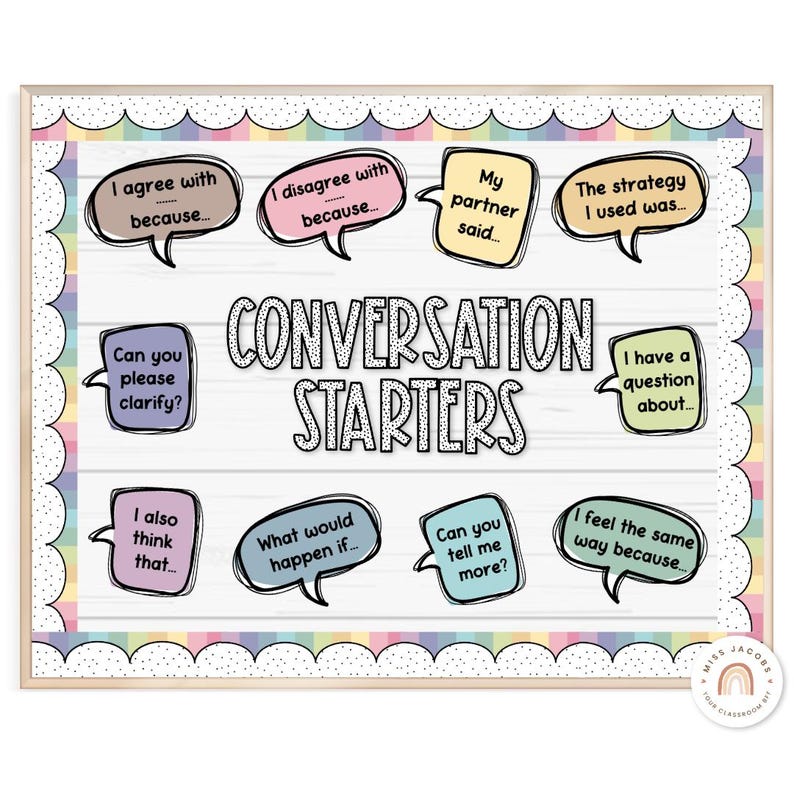 English Posters Bundle | SPOTTY PASTELS | Muted Rainbow Themed ...