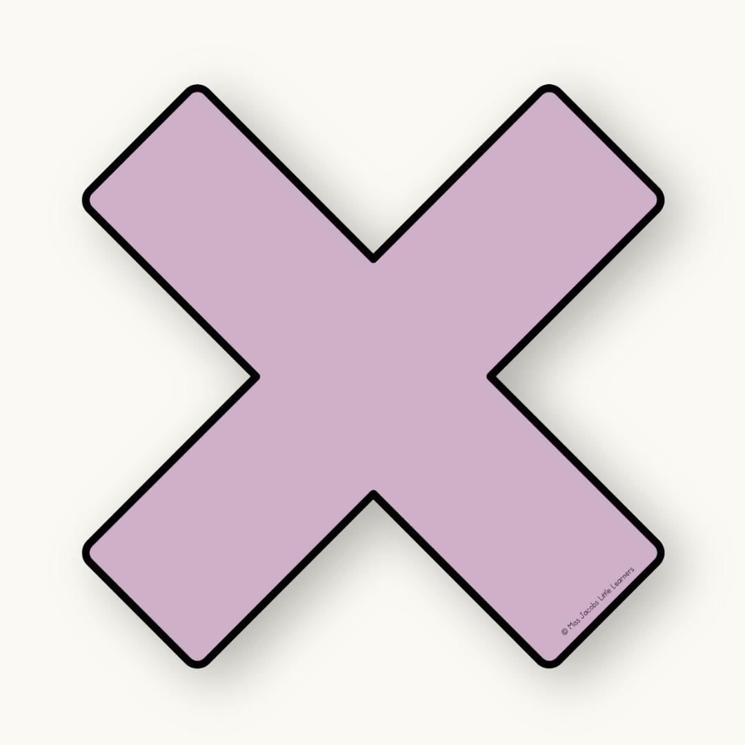 Large Math Symbols Poster Pastel Dreamy Space: Math Operations Key Word ...