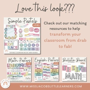 Modern Growth Mindset Display | Simple Pastels Classroom Decor ...