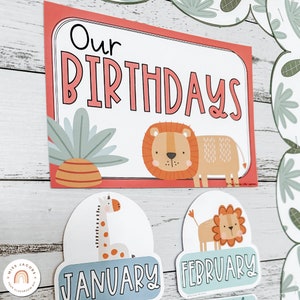 Cute Jungle Animals Classroom Decor Bundle - Etsy
