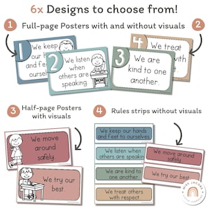 Classroom Rules Posters for Classroom Management | Cute Sea Life Decor ...