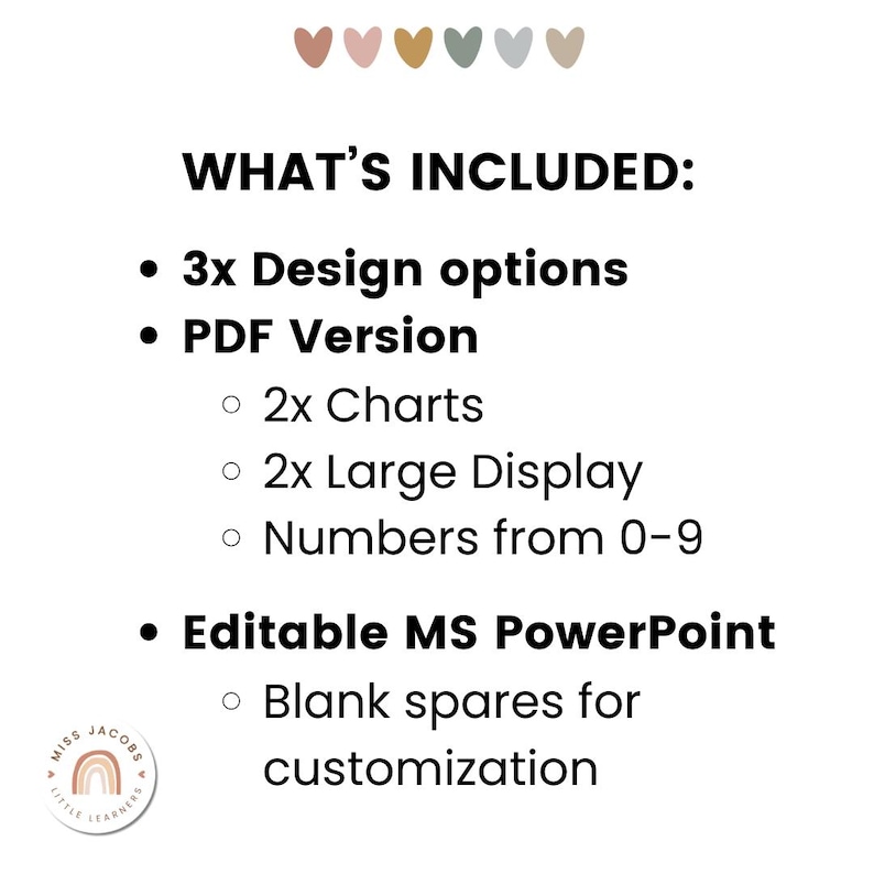 NEUTRAL Place Value Display | NEUTRAL BOHO Color Palette | Neutral ...