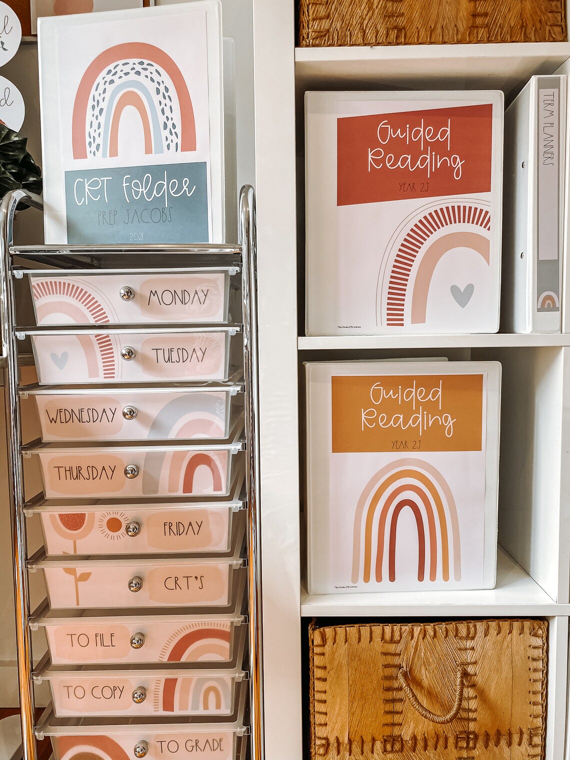 EARTHY RAINBOW 10 Drawer Cart Labels Editable Desert - Etsy Canada