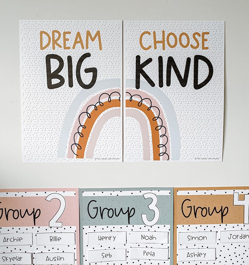 SPOTTY BOHO Classroom Decor Bundle Boho Classroom - Etsy