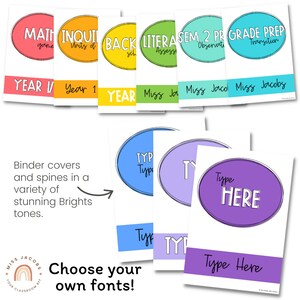 Simple Brights Classroom Decor Bundle | EDITABLE - Etsy