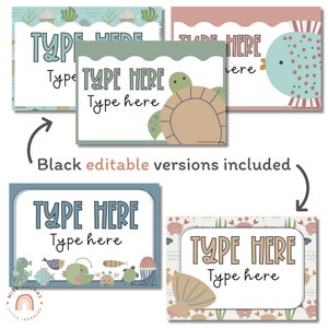 Welcome Posters Cute Sea Life Classroom Decor Editable - Etsy