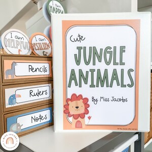 Cute Jungle Animals Classroom Decor Bundle - Etsy