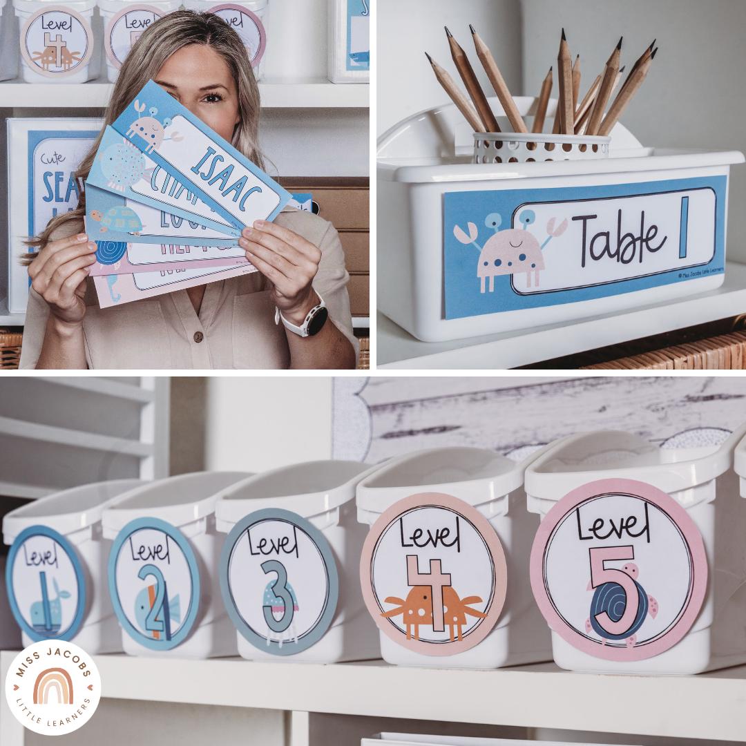 Cute Sea Life Classroom Decor Bundle | Under the Sea Theme | Editable ...