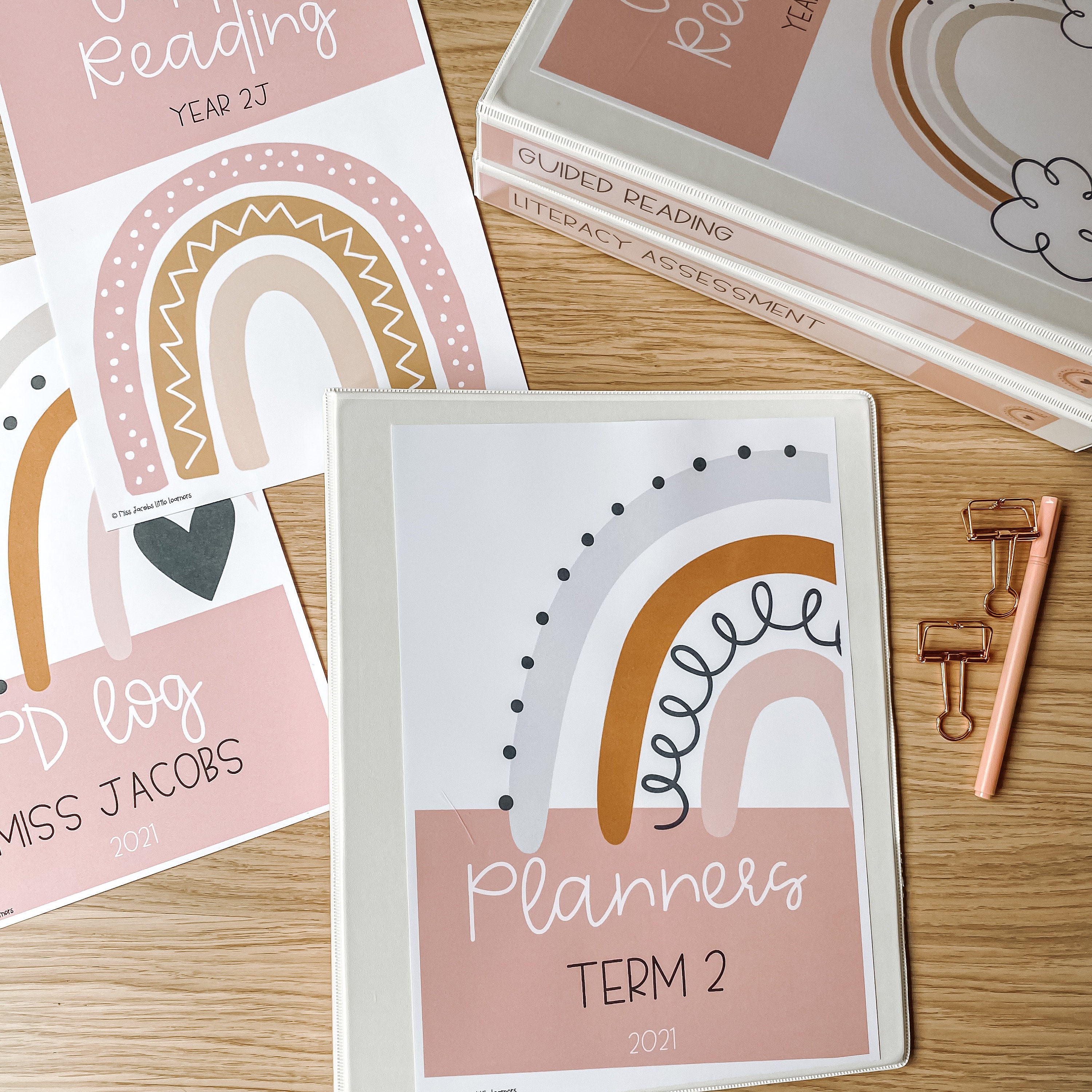 BOHO RAINBOW Classroom Decor Bundle Editable Neutral | Etsy