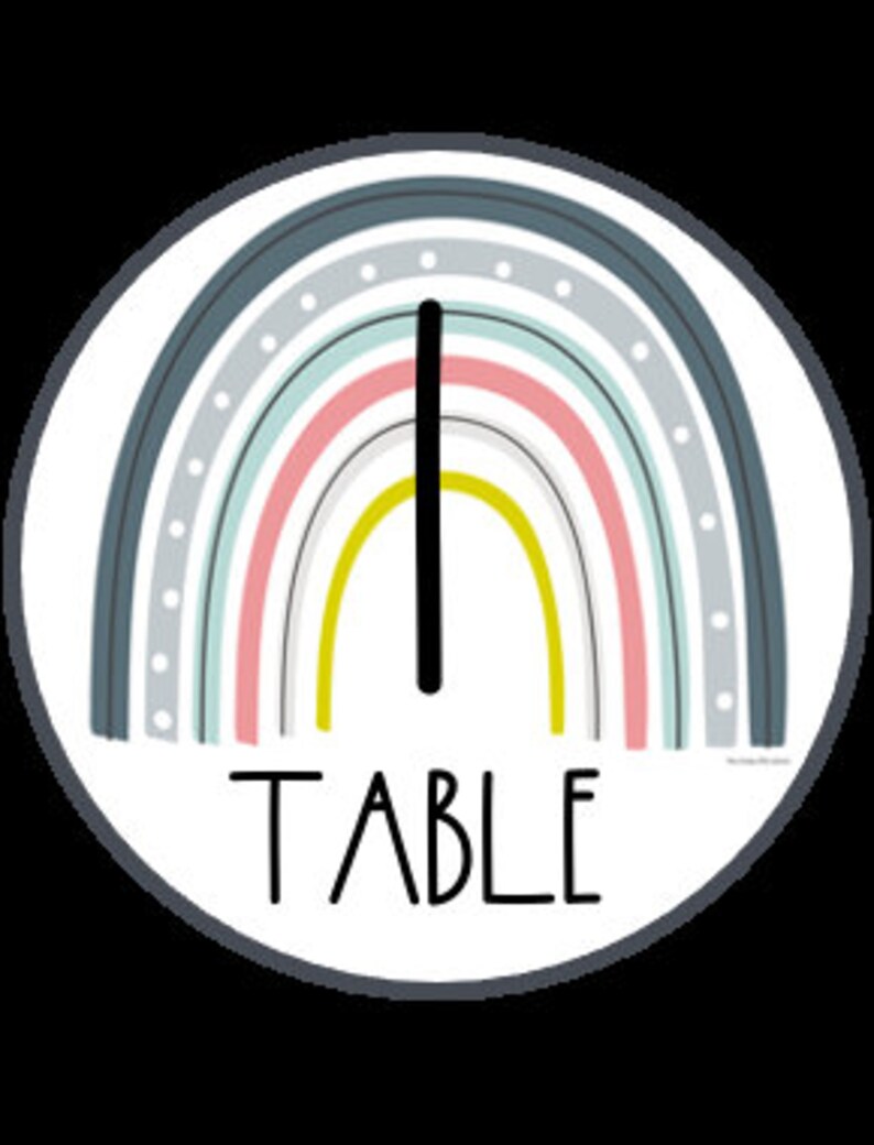 MODERN RAINBOW Classroom Labels Editable Calm Colors - Etsy