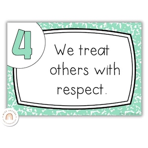 Cutesy Classroom Rules and Expectations Posters, Editable Rules for ...