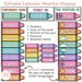 Cutesy Calendar and Weather Classroom Display, Printable Teacher Pocket ...