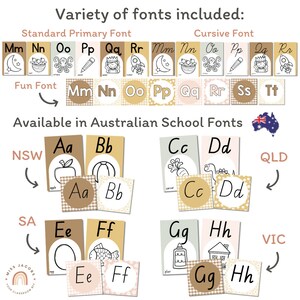 Alphabet Posters Bundle, ABC + ASL + Auslan Alphabet Posters, Daisy ...