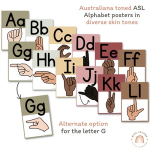 ASL Alphabet Poster, Printable American Sign Language Alphabet Posters ...
