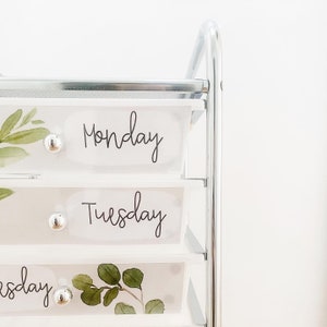 Teacher Trolley Labels, Editable Rolling Cart Drawer Organizers ...