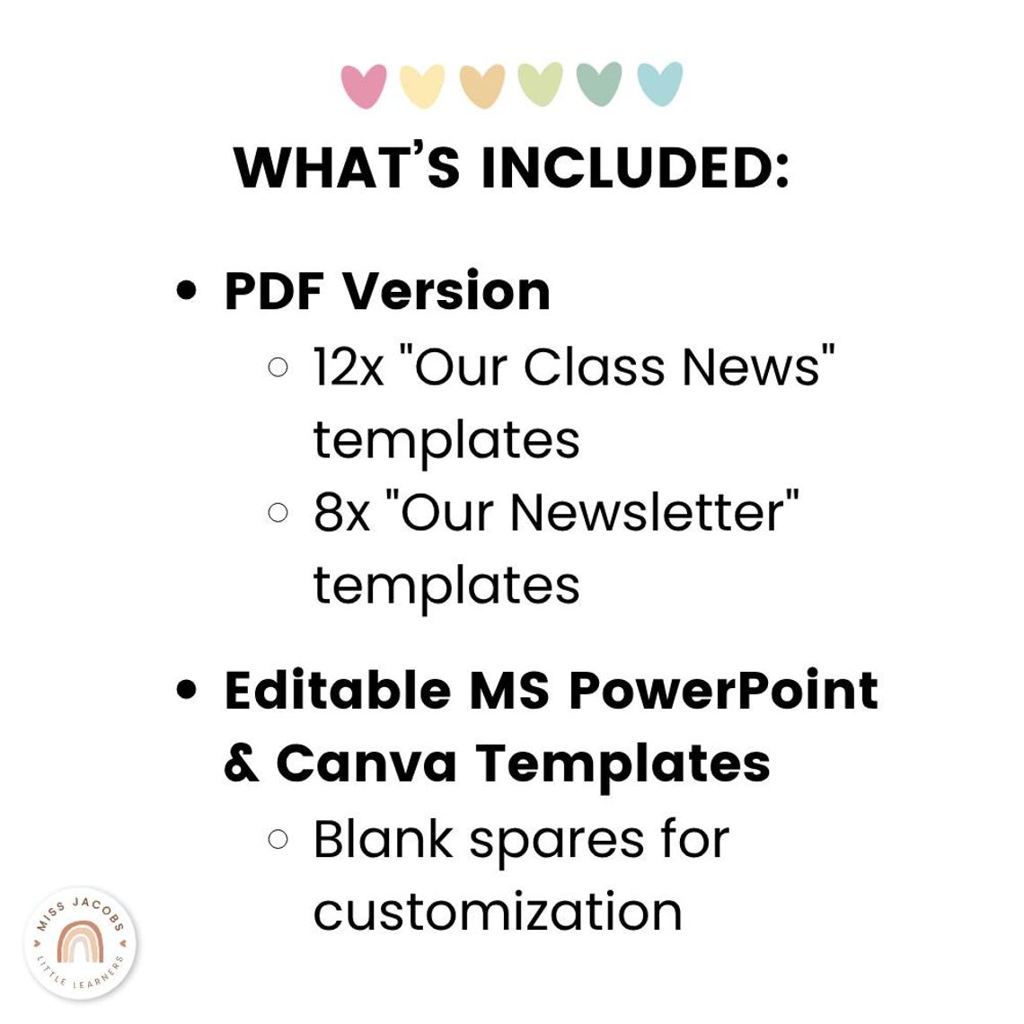 Classroom Newsletter Templates | Editable | Spotty Pastels Classroom ...