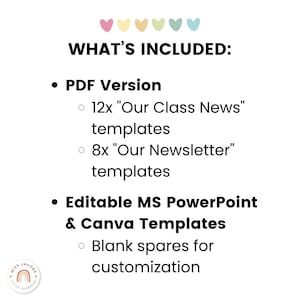 Classroom Newsletter Templates | Editable | Spotty Pastels Classroom ...