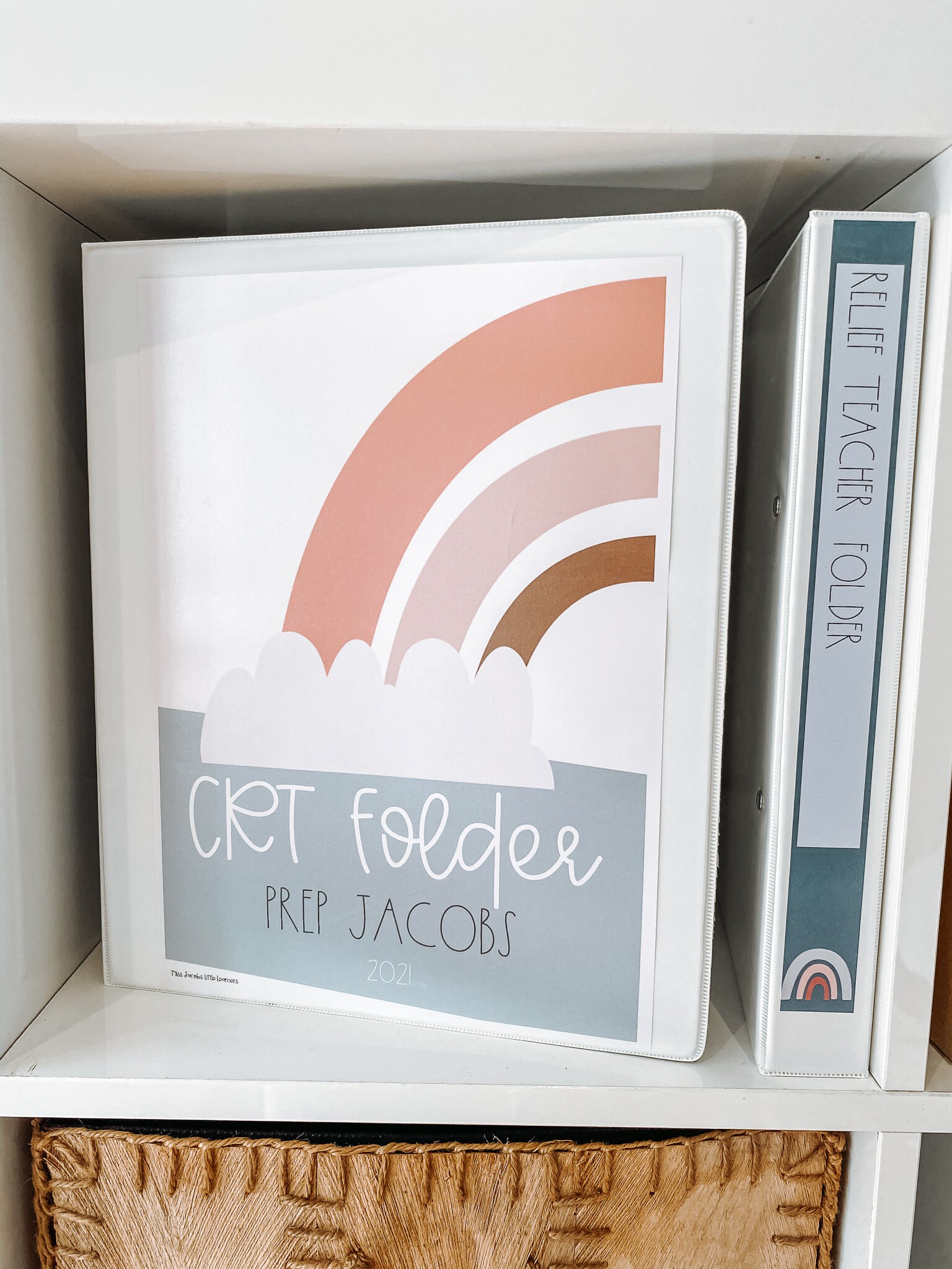 EARTHY RAINBOW Binder Covers and Spines Editable Desert | Etsy