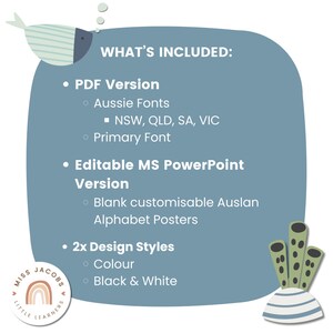 Auslan australian Sign Language Alphabet Posters Cute Sea Life ...