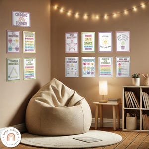 Pastel Calm Down Corner Kit, Printable Emotional Support Activities ...