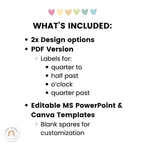 Clock Numbers | SPOTTY PASTELS - Etsy