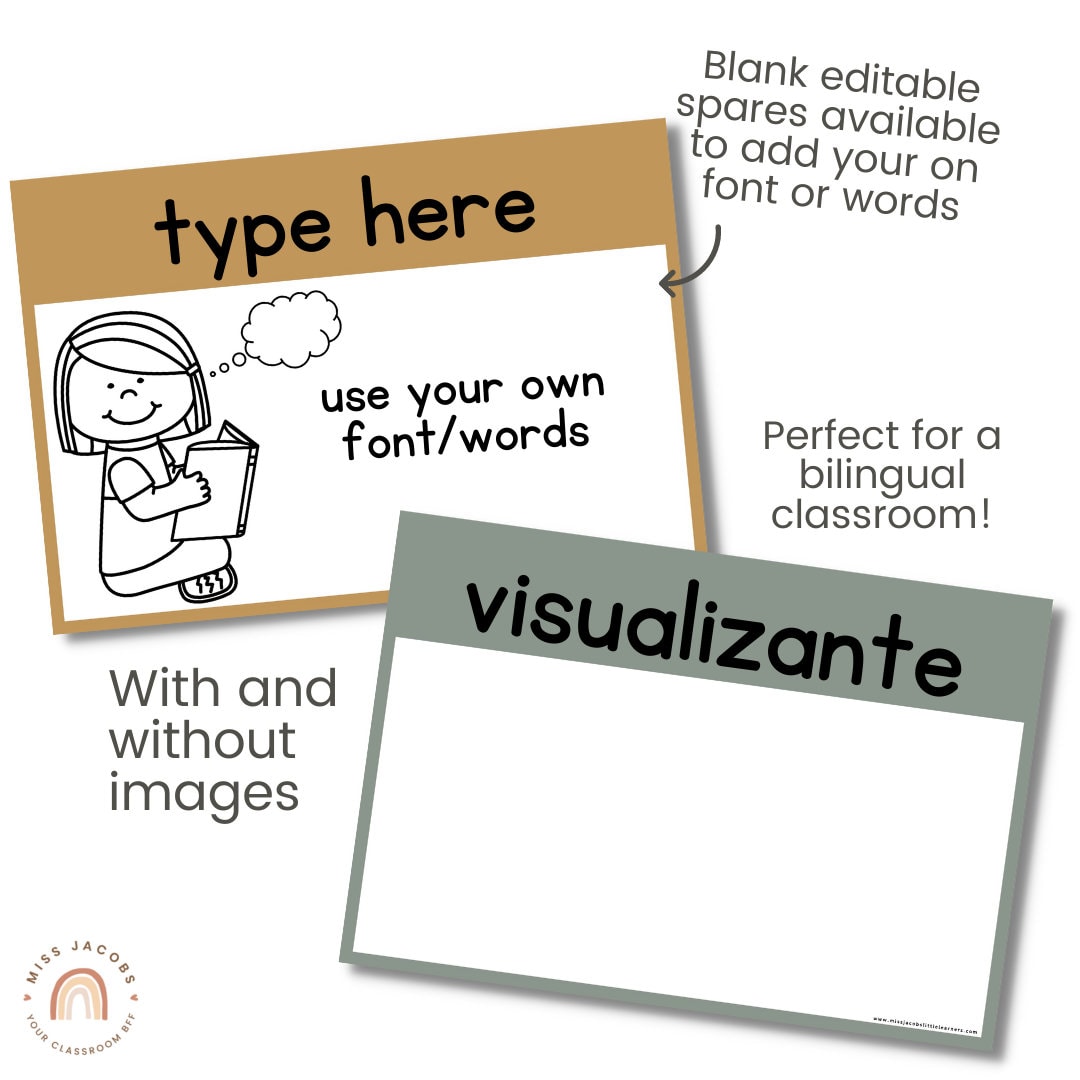 NEUTRAL Comprehension Strategy Posters | Boho Color Palette | Neutral ...