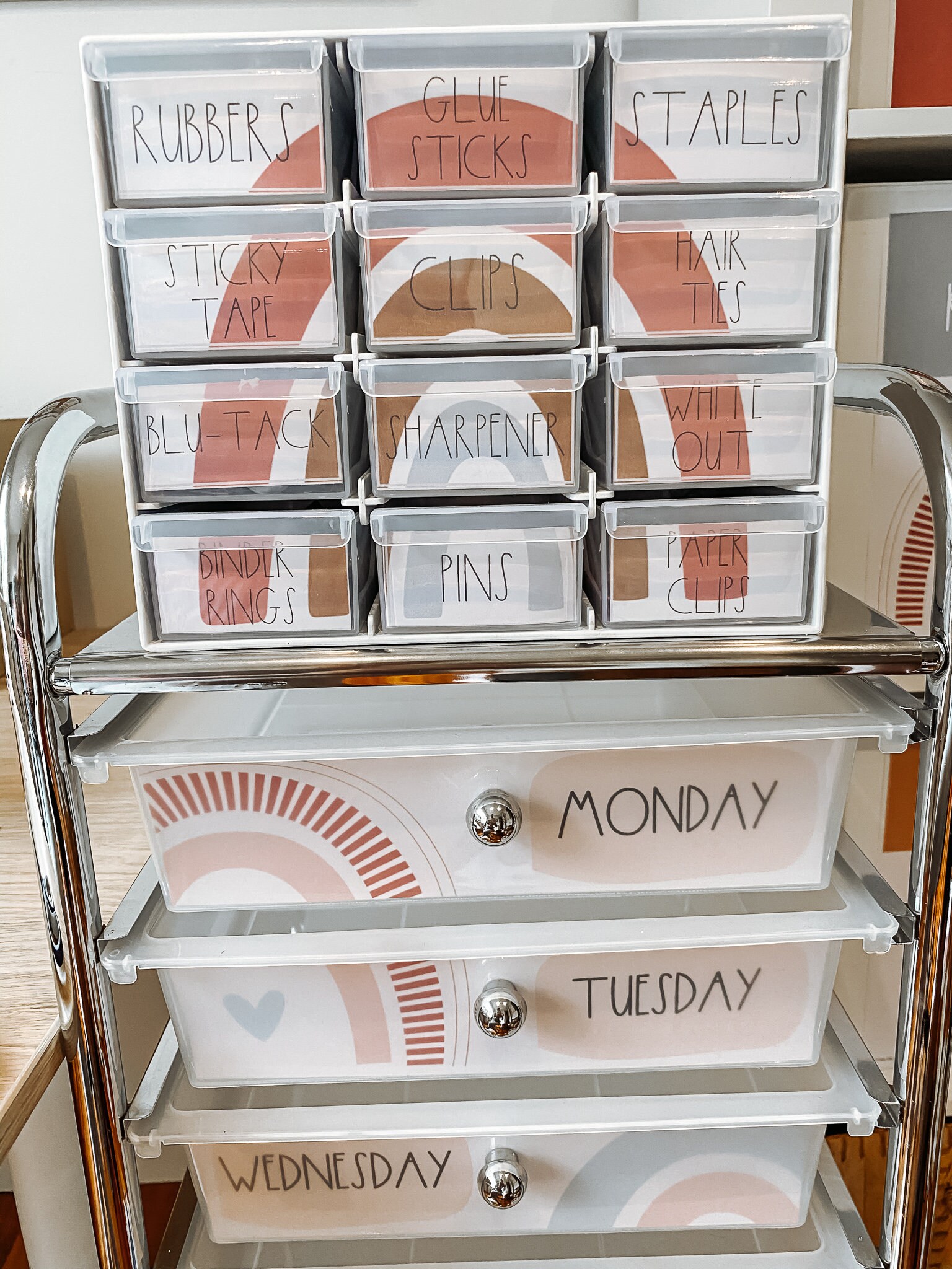 EARTHY RAINBOW Teacher Toolbox Labels Editable Desert | Etsy