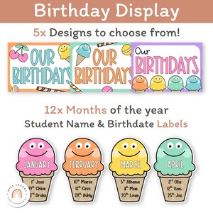 Pastel Ice Cream Classroom Decor Bundle, Editable Teacher Essentials ...